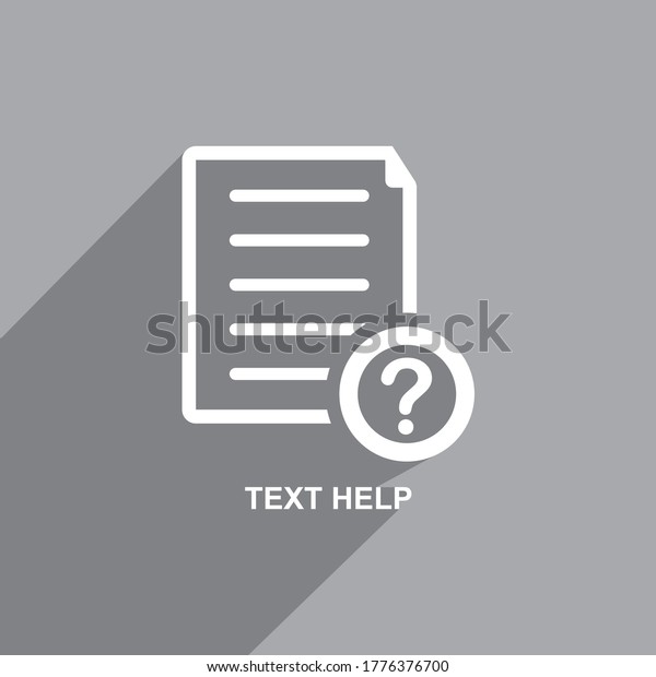 Help Text Icon Business Icon Vector Stock Vector (Royalty Free ...