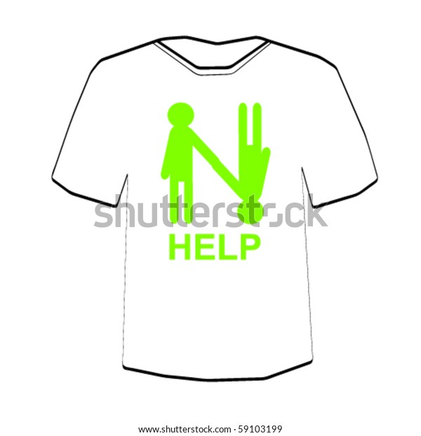 Help Tshirt Design Template Editable Stock Vector (Royalty Free ...