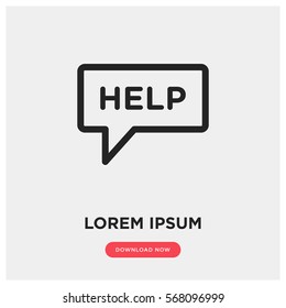 Help Vector Icon Stock Vector (Royalty Free) 568096999 | Shutterstock