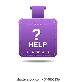 Help Violet Vector Icon Design Stock Vector (Royalty Free) 344558216 ...
