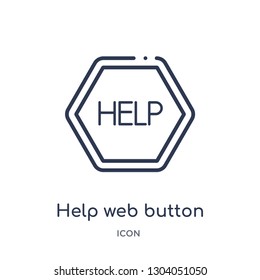 Help Web Button Icon User Interface Stock Vector (Royalty Free ...