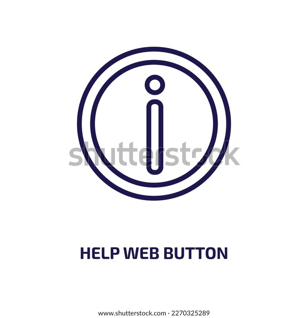 Help Web Button Icon User Interface Stock Vector (Royalty Free ...