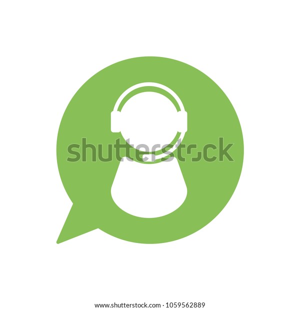 Helpdesk Logo Vector Symbol Assistant Operator Stock Vector (Royalty ...