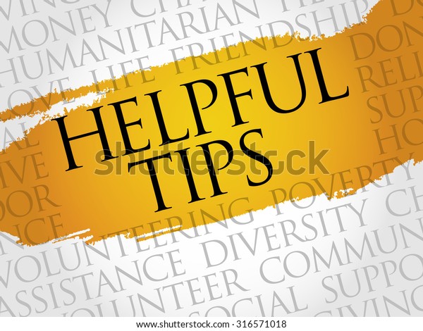 Helpful Tips Word Cloud Concept Stock Vector (Royalty Free) 316571018 ...
