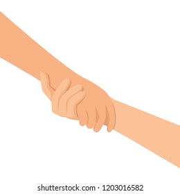 Helping Hand Vector Stock Vector (Royalty Free) 1203016582 | Shutterstock