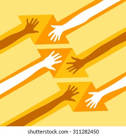 Human Hands Clapping Applauding Concept Colorful Stock Vector (Royalty Free) 2068618679 ...