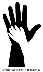 Helping Hands Vector Stock Vector (Royalty Free) 153658481 | Shutterstock