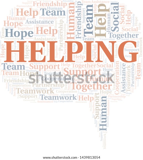 Helping Word Cloud Vector Made Text Stock Vector (Royalty Free ...