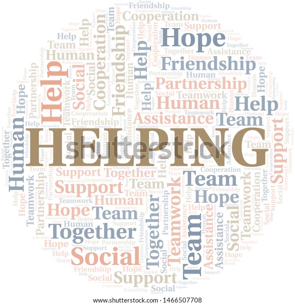 Helping Word Cloud Vector Made Text Stock Vector (Royalty Free ...