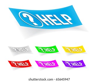 Set Multicolored Sticker Labels Vector Eps10 Stock Vector (Royalty Free ...