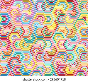 Hexagon Color Pattern Stock Vector (Royalty Free) 295604918 | Shutterstock