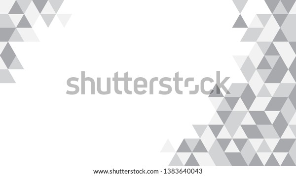 Hexagonal White Abstract Background Triangle Stock Vector (Royalty Free ...