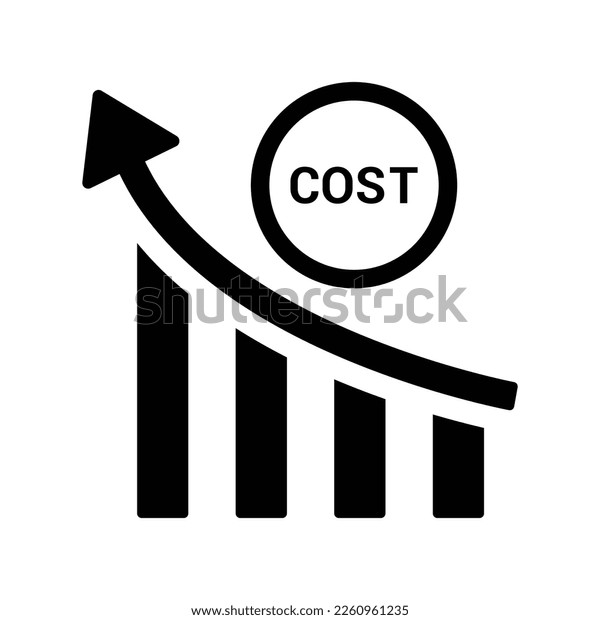 High Cost Icon Simple Editable Vector Stock Vector (Royalty Free ...