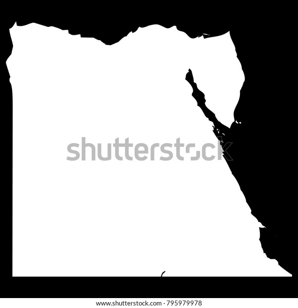 High Detailed Vector Map Egypt Stock Vector (Royalty Free) 795979978 ...