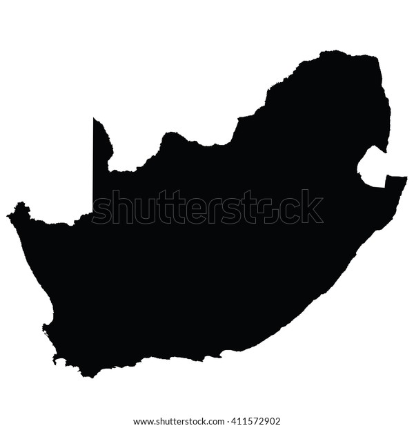 High Detailed Vector Map South Africa Stock Vector (Royalty Free ...