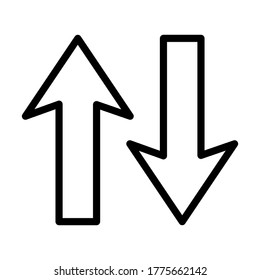Hint Line Icon Down Arrow Down Stock Vector (Royalty Free) 1775662142 ...