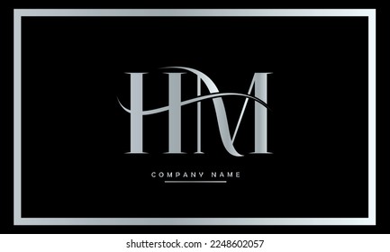 Hm Mh Abstract Letters Logo Monogram Stock Vector (Royalty Free) 2248602057 | Shutterstock