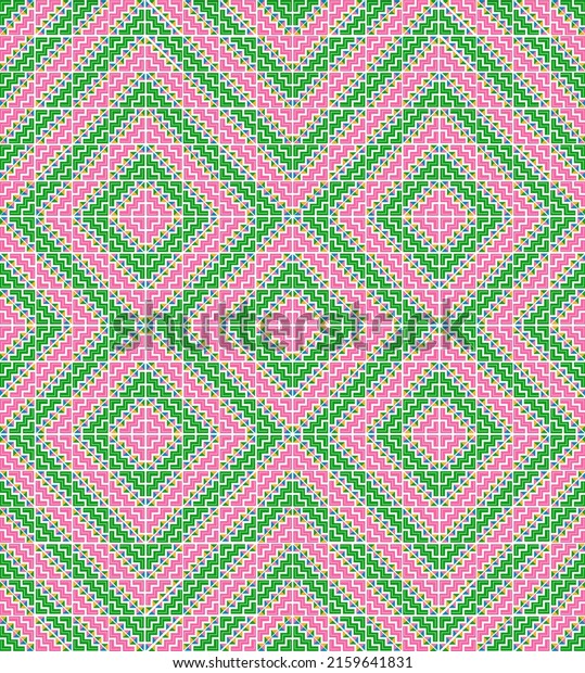 Hmong Traditional Pattern Background Hmong Traditional Stock Vector ...