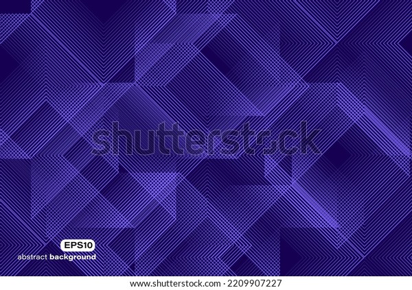 Hologram Geometry Shape Violet Theme Futuristic Stock Vector (Royalty ...