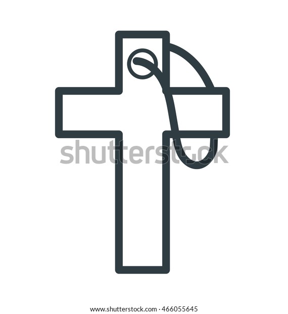 Holy Cross Vector Icon Stock Vector (Royalty Free) 466055645 | Shutterstock