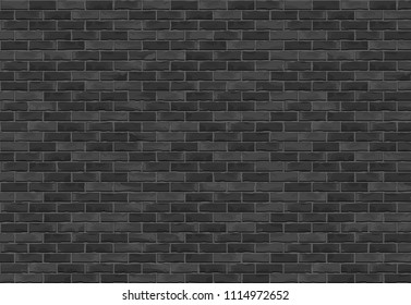 Horizontal Black Brick Wall Vector Eps10 Stock Vector (Royalty Free ...