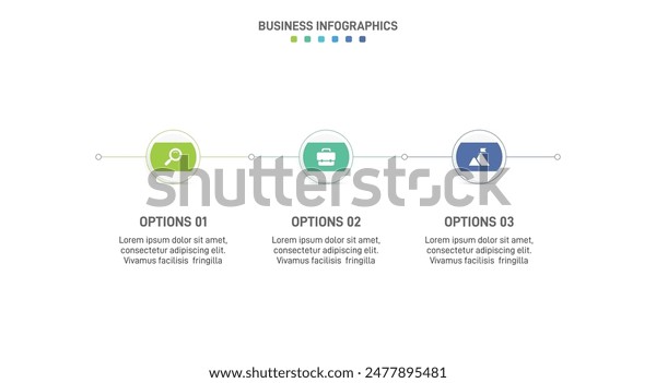 Horizontal Progress Bar Featuring 3 Arrow-shaped Stock Vector (Royalty ...