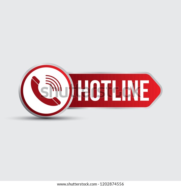 Hotline Icon Vector Stock Vector (Royalty Free) 1202874556 | Shutterstock