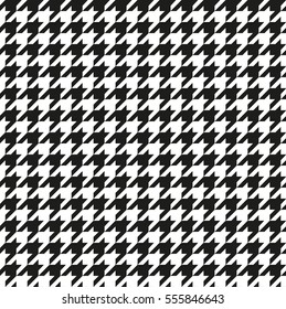 Houndstooth Tile Black White Pattern Vector Stock Vector (Royalty Free ...