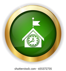 House Clock Icon Stock Vector (Royalty Free) 655372744 | Shutterstock