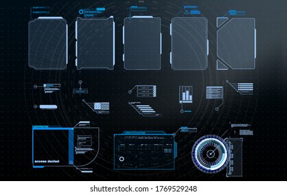 Hud Ui Gui Futuristic Frame User Stock Vector (Royalty Free) 1769529248 | Shutterstock