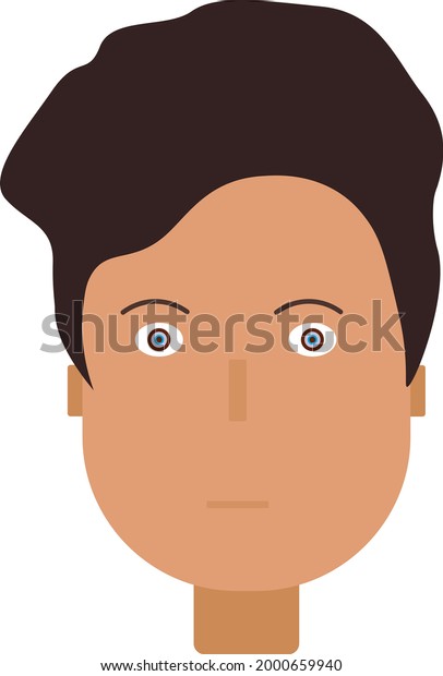 Human Face Art Vector Illustration Stock Vector (Royalty Free ...
