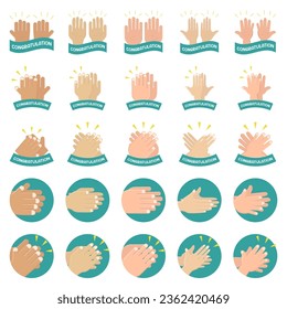 Human Hands Clapping Crowd People Clap Stock Vector (Royalty Free) 2362420469 | Shutterstock