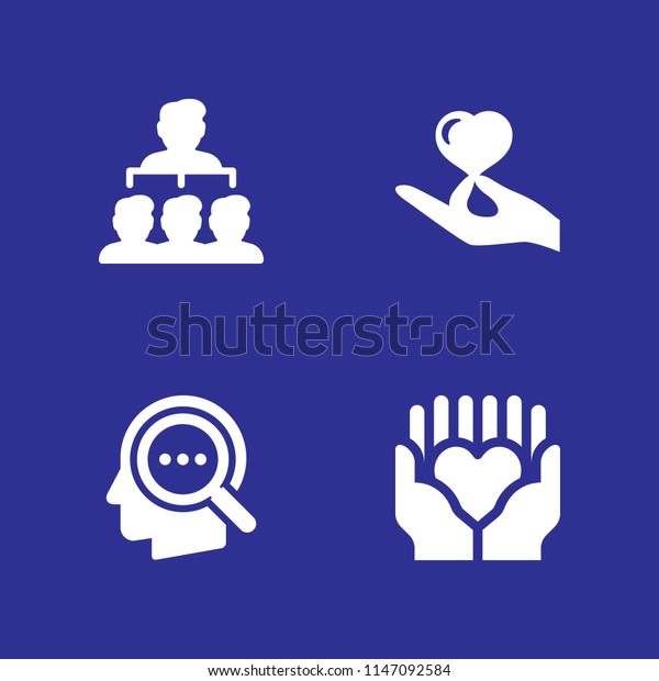 Human Icon Set Hierarchical Structure Solidarity Stock Vector (Royalty ...