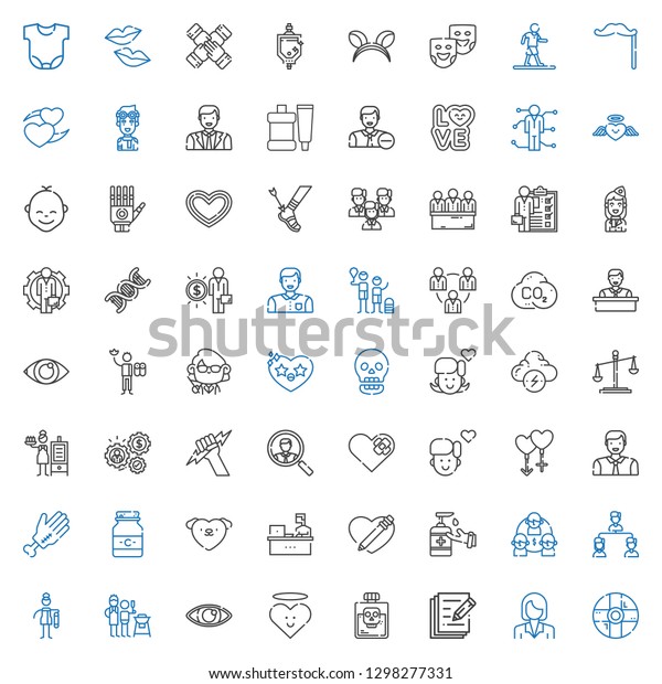 Human Icons Set Collection Human Help Stock Vector (Royalty Free ...