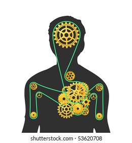 Human Machine Stock Vector (Royalty Free) 53620708 | Shutterstock