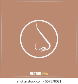 Human Nose Vector Isolated Stock Vector (Royalty Free) 557578021 ...