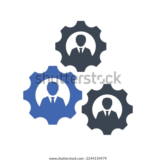 Human Resource Management Icon Vector Graphics Stock Vector (Royalty ...