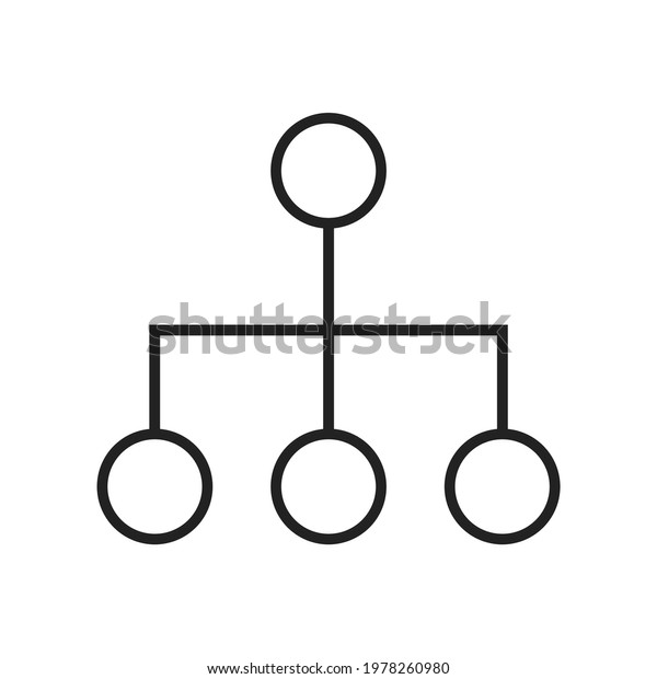 Icon Hierarchy Outline Style Stock Vector (Royalty Free) 1978260980 | Shutterstock