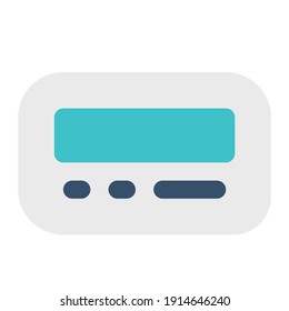 Icon Pager Using Flat Style Blue Stock Vector (Royalty Free) 1914646240 ...