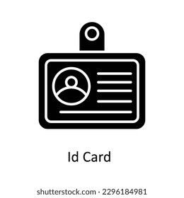 Id Card Vector Solid Icons Simple Stock Vector (Royalty Free ...