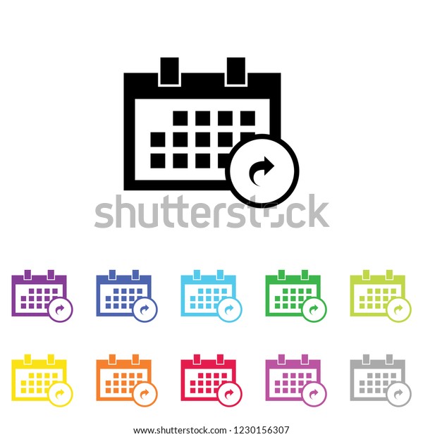 Illustrated Icon Array Colours On White Stock Vector (Royalty Free ...