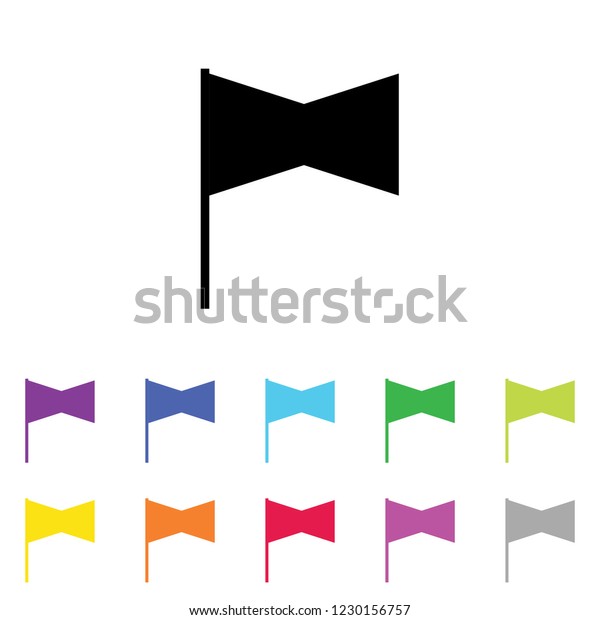 Illustrated Icon Array Colours On White Stock Vector (Royalty Free ...