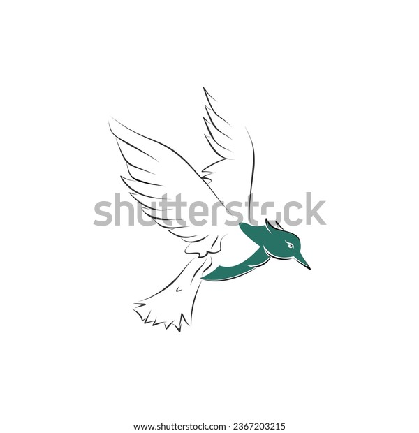Illustration Bird Logo Vector Image Stock Vector (Royalty Free ...