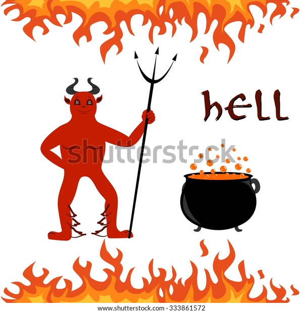 Illustration On Theme Hell Fire Heck Stock Vector (Royalty Free ...