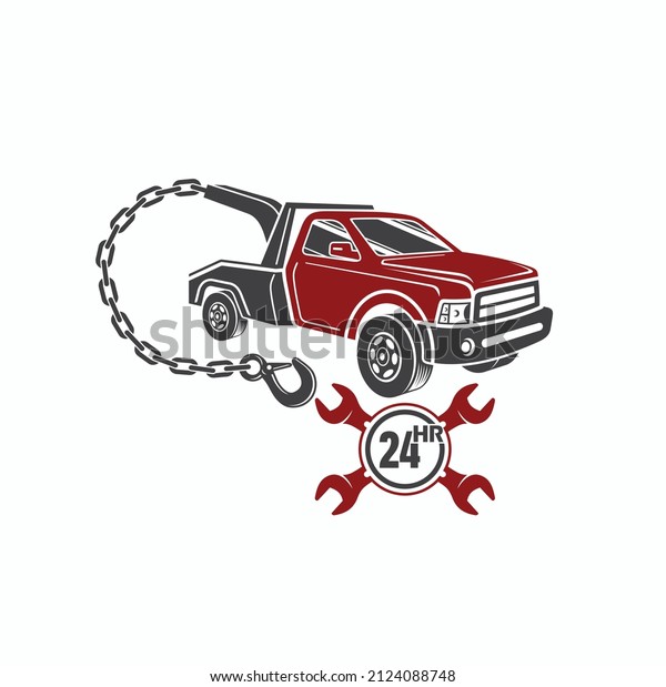 Illustration Towing Service Vector Art Stock Vector (Royalty Free ...