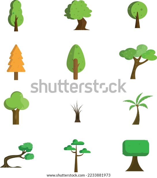 Illustration Vector Graphic Trees Model Good Stock Vector (Royalty Free) 2233881973 | Shutterstock