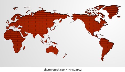 Megacities World Political Map Largest Cities Stock Vector (Royalty ...