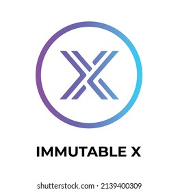 Immutable X Cryptocurrency Token Icon Imx Stock Vector (Royalty Free ...