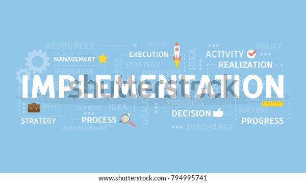 Implementation Concept Illustration Idea Innovation Development Stock ...