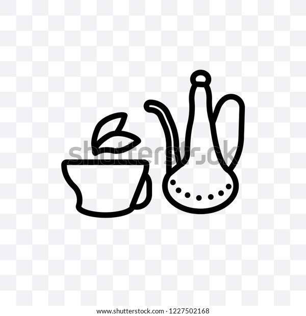 Indian Tea Vector Linear Icon Isolated Stock Vector (Royalty Free ...